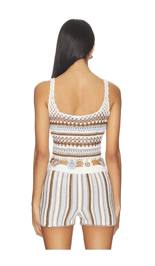 My Beachy Side Noa Hand-crocheted Top In . Also