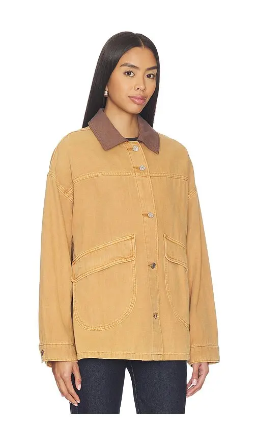 Free People Lemon Denim Jacket