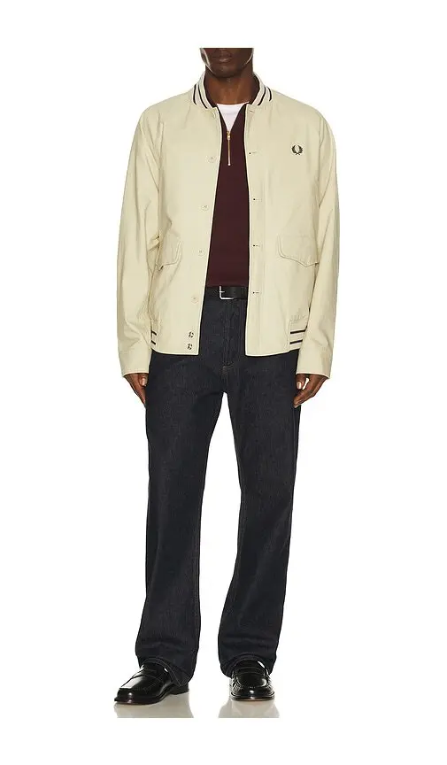 Fred Perry Umpire Bomber Jacket - Cream