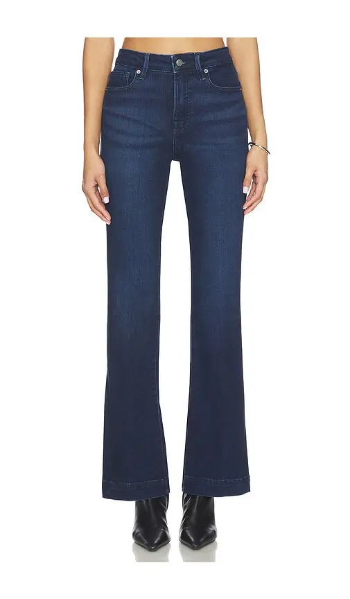 Good American Compression Good Classic Bootcut Jeans - Navy