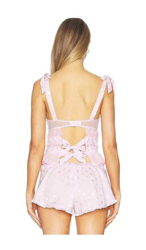 For Love & Lemons Slotted Hearts Bustier In . Also