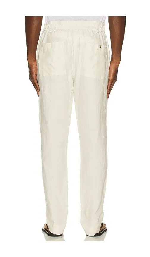 Vince Patch Pocket Drawstring Pant - White