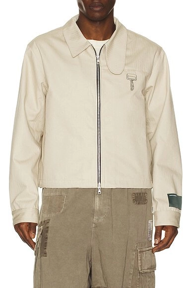 Reese Cooper Cotton Herringbone Work Jacket