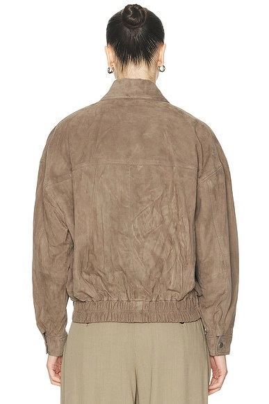 ARMA Frederica Suede Bomber Jacket - Soil