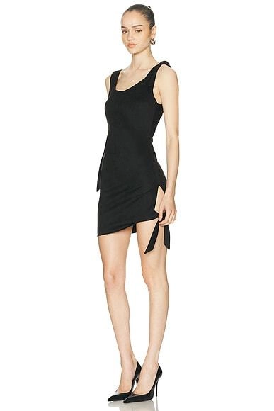 Atlein Knot Detail Mini Dress