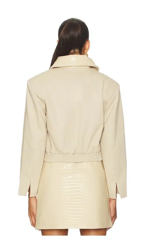 SELMACILEK Latte Twill Bomber Jacket