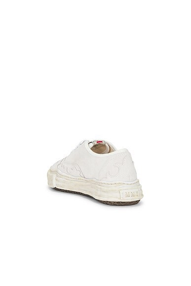 Mihara Yasuhiro Bakeroriginal Sole Western Detail Suede Low Top Sneaker - White