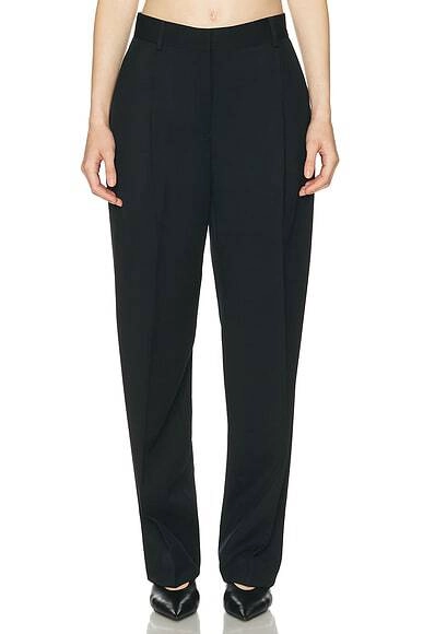 TOTEME Pleated Wool Blend Trousers