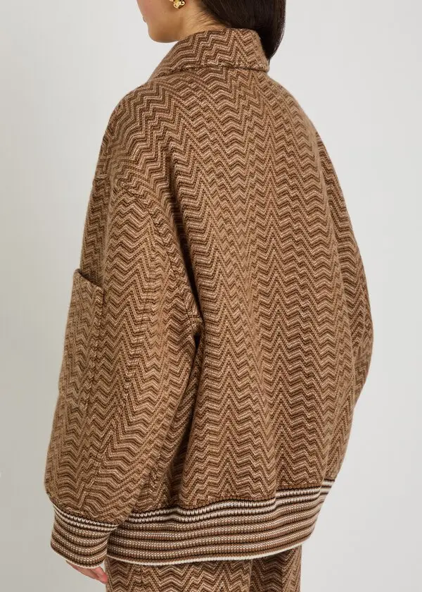 Missoni Zigzag Wool-blend Bomber Jacket