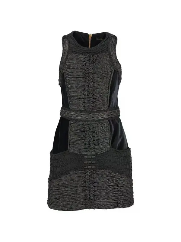 Balmain X H&m Rope Embellishment Mini Dress