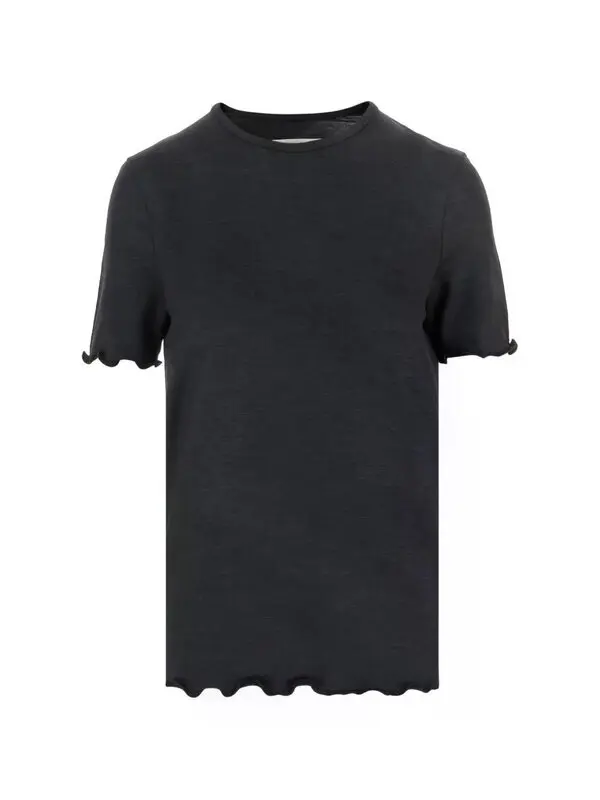 JIL SANDER Gathered Hems Round Neck T-shirt