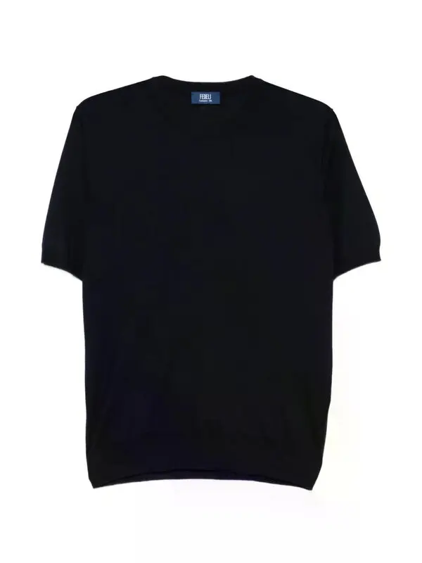 Fedeli Short-sleeve Knitted Top