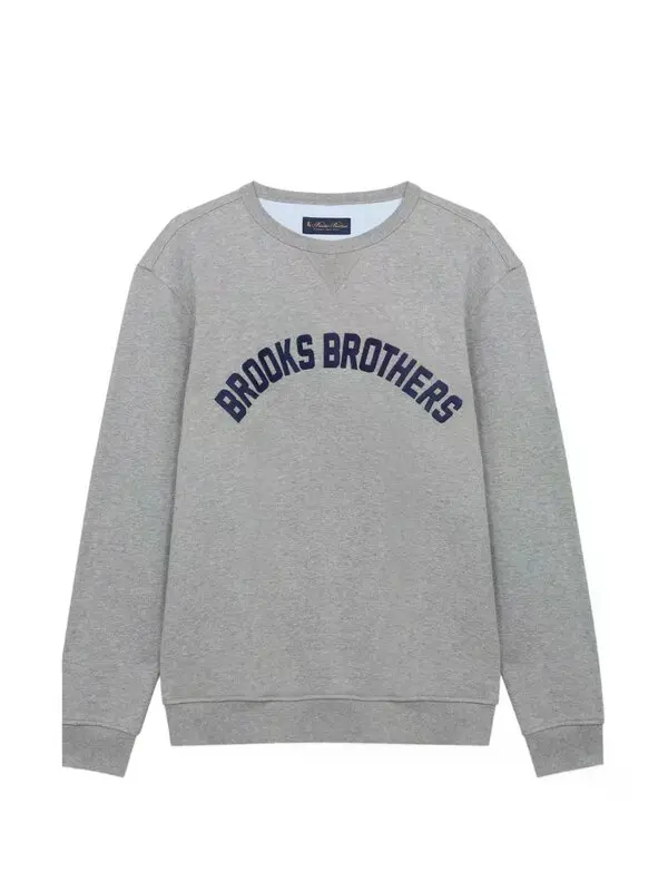 Brooks Brothers Logo-print Crew-neck Sweatshirt