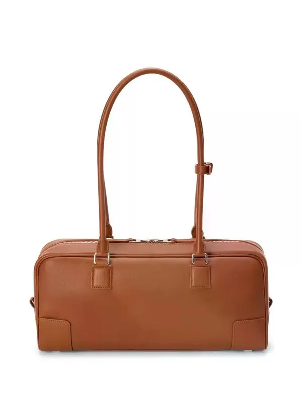 Loewe Amazona Shoulder Bag In Shiny Calfskin - Brown