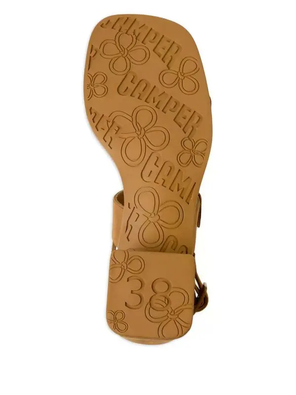 Camper Buckle Strap Sandals - Brown