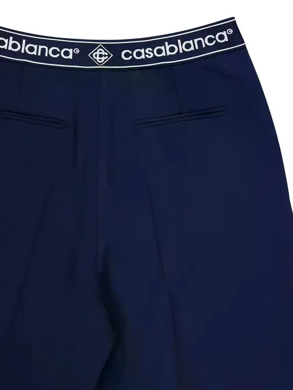 Casablanca Logo Waistband Tailored Trousers