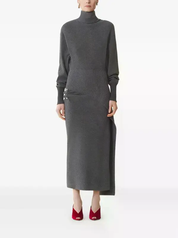 LANVIN Long-sleeved Knitted Maxi Dress