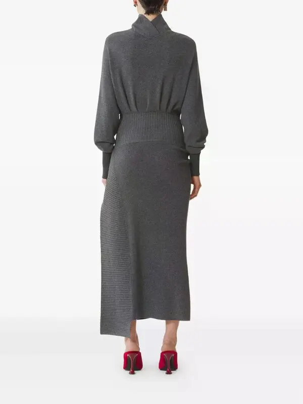 LANVIN Long-sleeved Knitted Maxi Dress