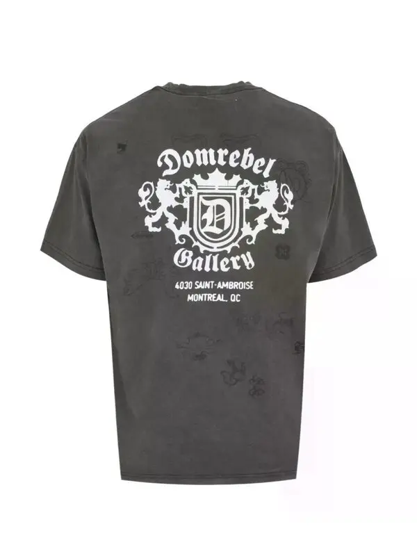 DOMREBEL Lion Crest Print T-shirt