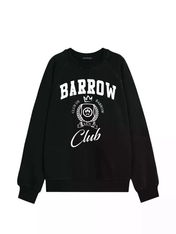 BARROW Graphic Crew-neck Sweatshirt - Black