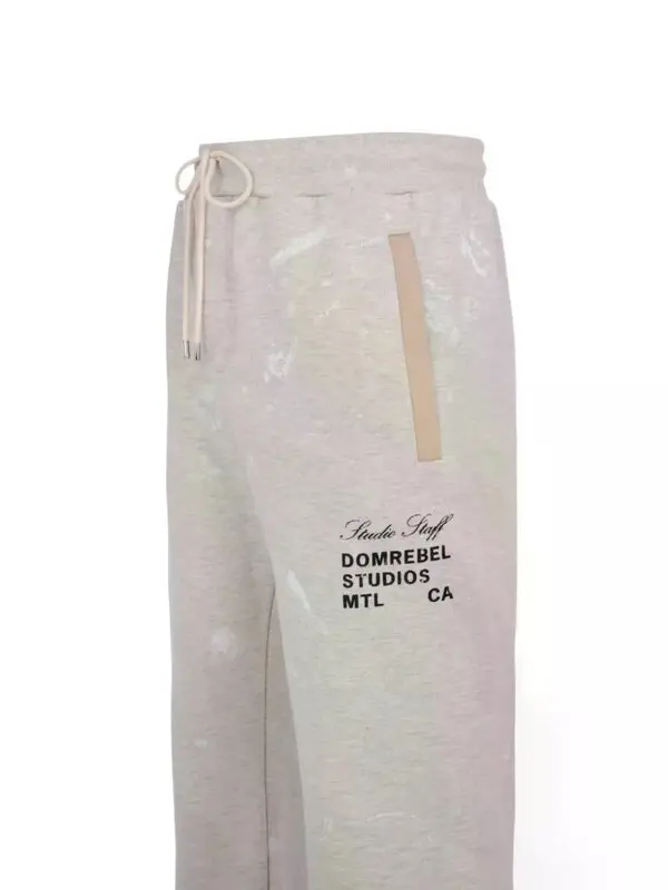 DOMREBEL Staff Drawstring Track Pants - Neutrals