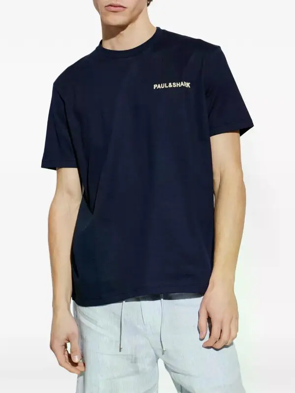 Paul & Shark Logo-detail T-shirt - Blue