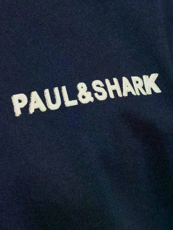 Paul & Shark Logo-detail T-shirt - Blue