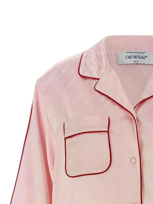 Off-White Jacquard Piping Shirt