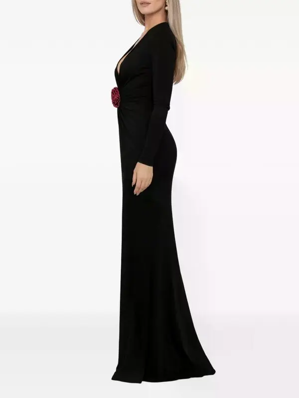ROSERRY Mallorca Flower-detail Maxi Dress