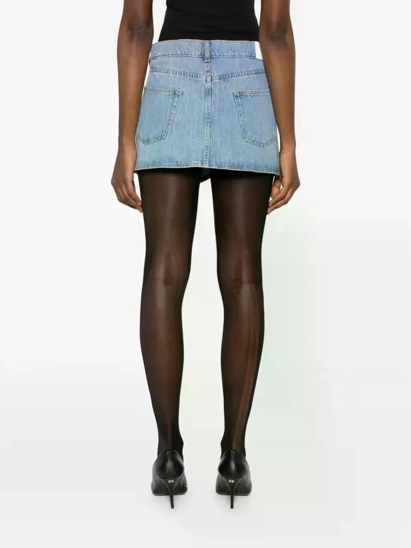 Coperni Asymmetric Denim Skirt - Blue