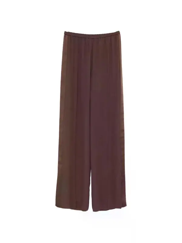 FORTE_FORTE Side-panel Trousers - Brown