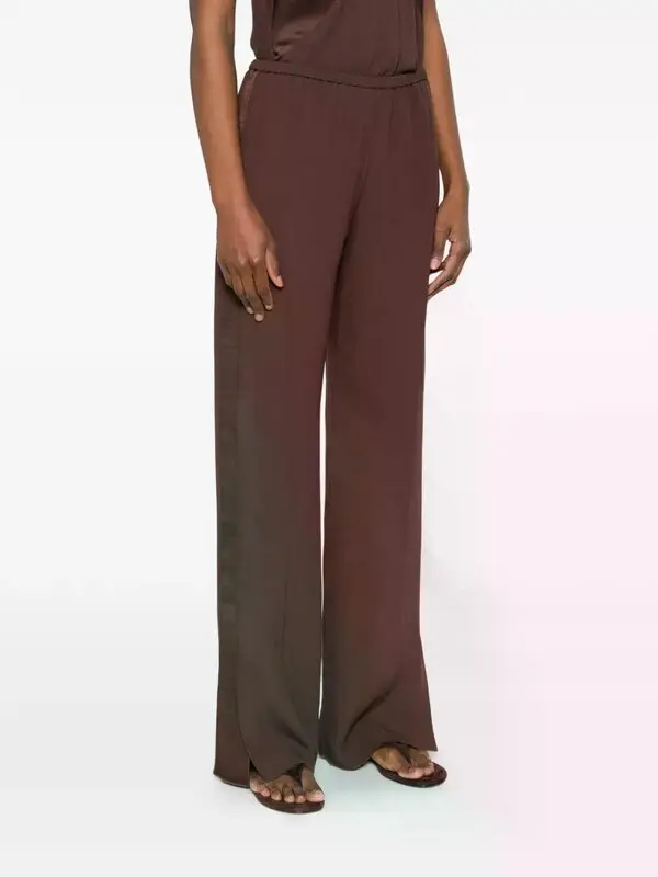 FORTE_FORTE Side-panel Trousers - Brown