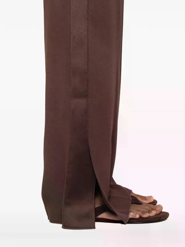 FORTE_FORTE Side-panel Trousers - Brown