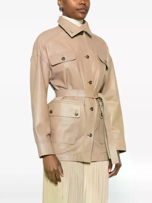 YVES SALOMON Belted Jacket - Neutrals