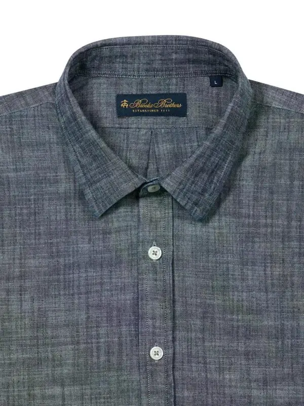 Brooks Brothers Slub Slim Shirt - Grey