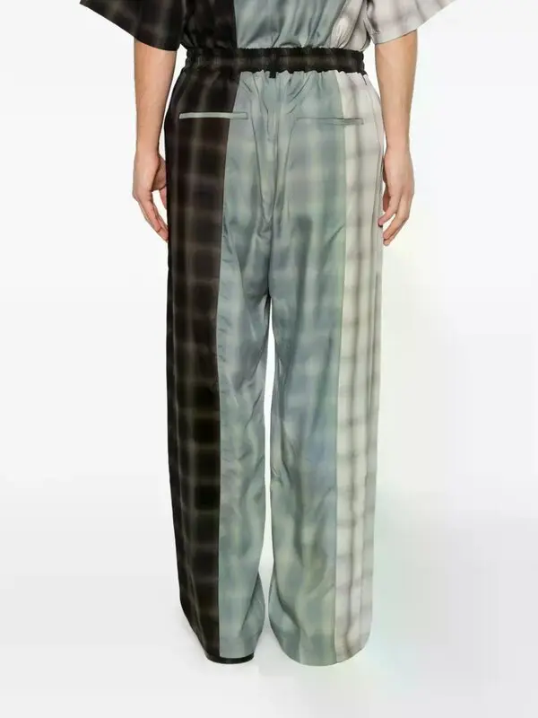 SONG FOR THE MUTE Check-pattern Trousers