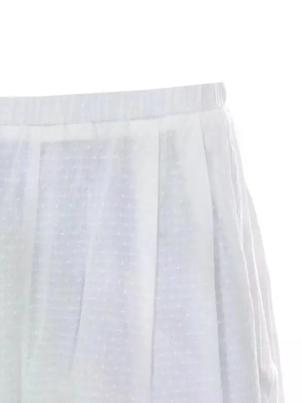 ELEH Elasticated Embroidered Shorts - White