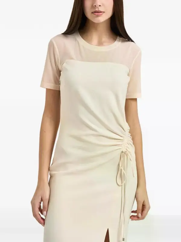 Patrizia Pepe Gathered Split Midi Dress