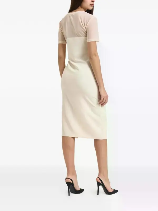 Patrizia Pepe Gathered Split Midi Dress