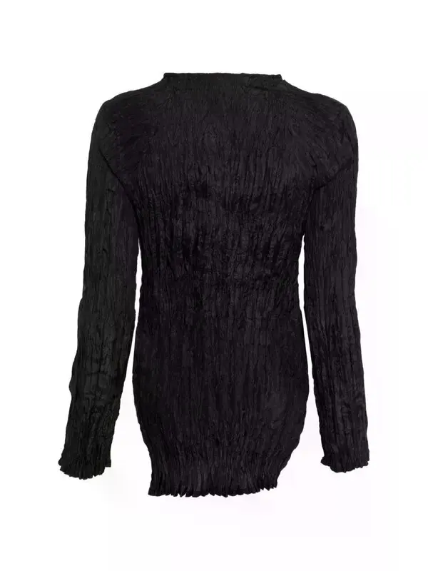 P.a.r.o.s.h Textured Button-fastening Blouse - Black