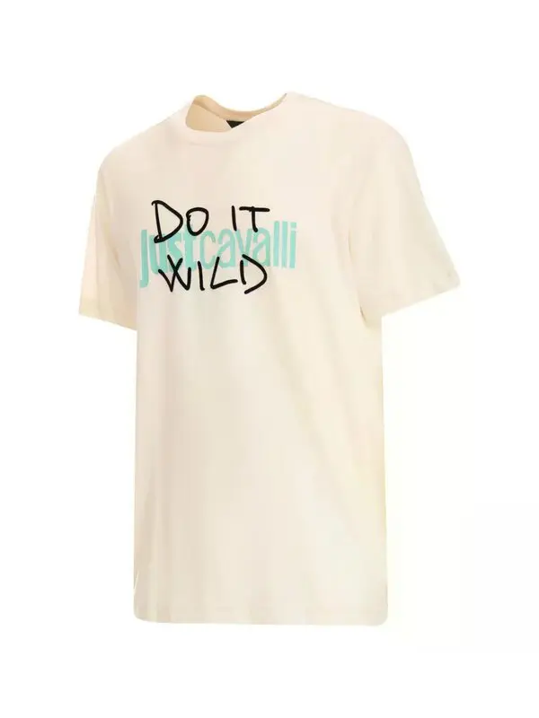 Just Cavalli Short-sleeve Printed T-shirt - Neutrals