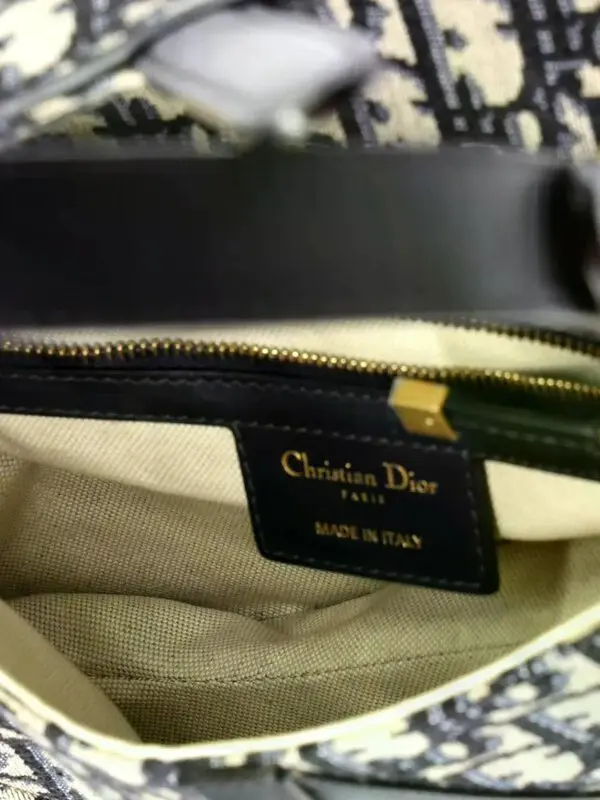 Dior Saddle Handbag Oblique Canvas Medium Shoulder Bag - Blue