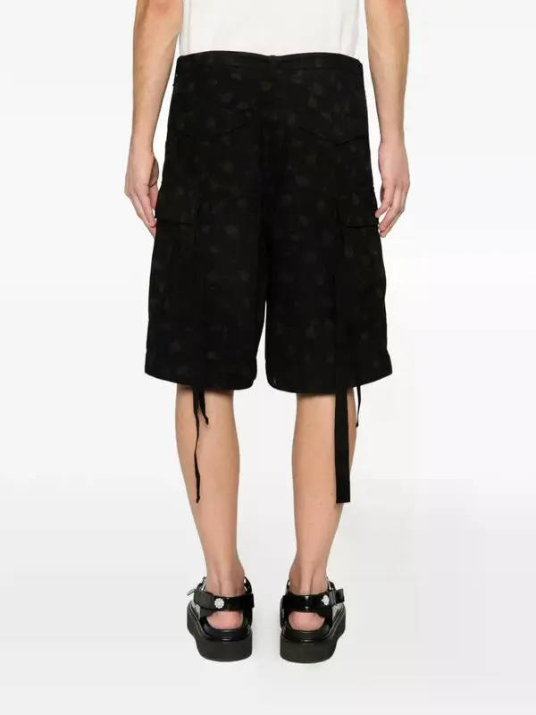 Sacai Belted Floral Shorts