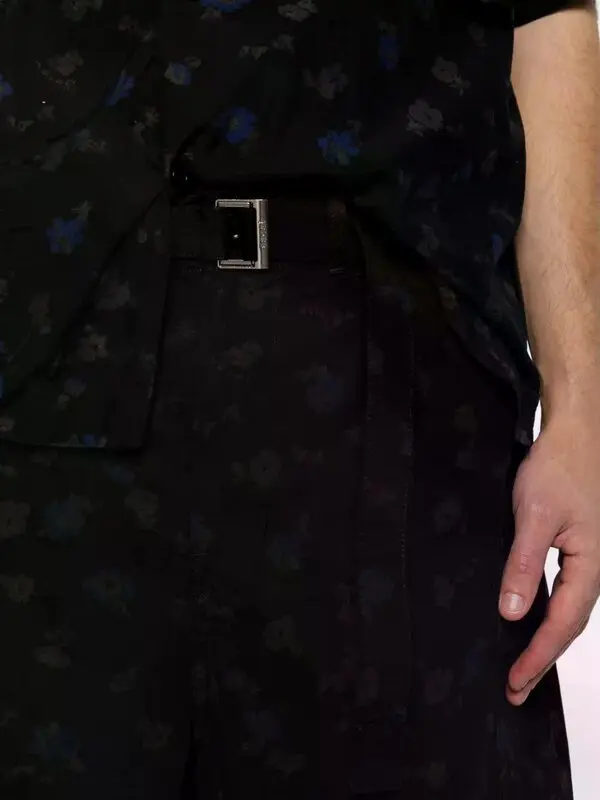 Sacai Belted Floral Shorts