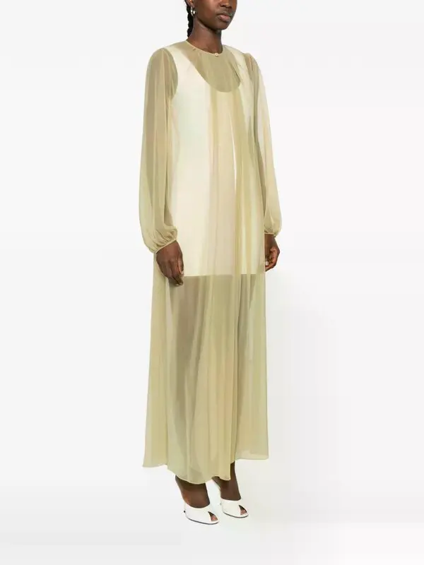 FORTE_FORTE Long Sleeve Sheer Coat