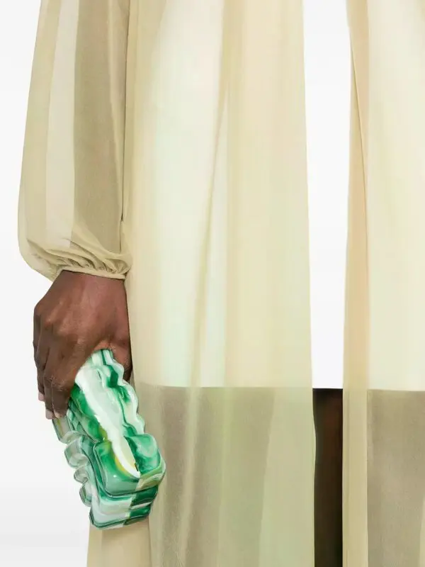 FORTE_FORTE Long Sleeve Sheer Coat