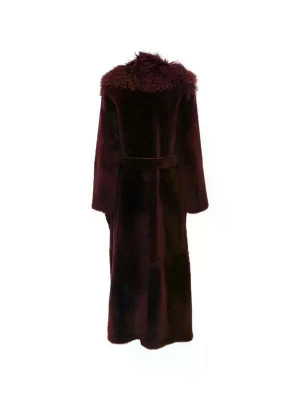 MANOKHI Belted Textured Coat