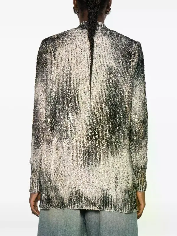 Avant Toi Sequin Embellished Open Front Cardigan