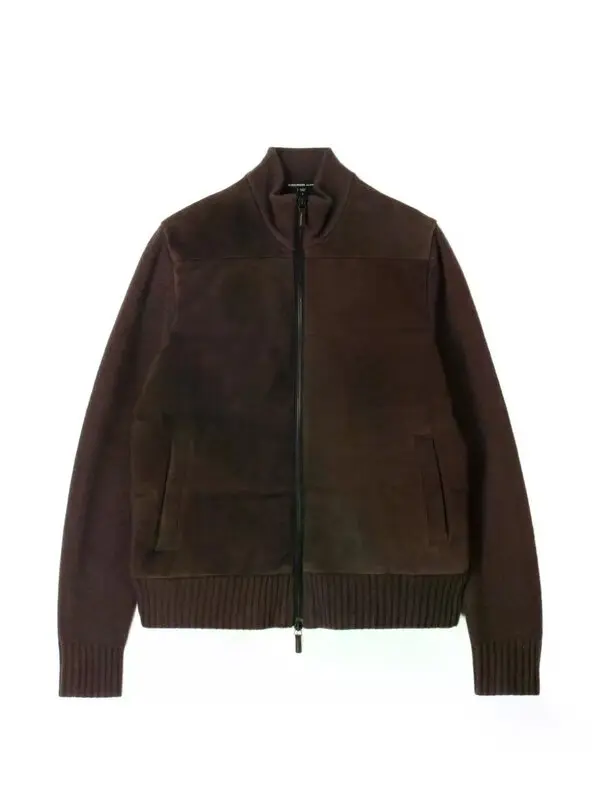 JAMES PERSE Suede Zip-up Jacket