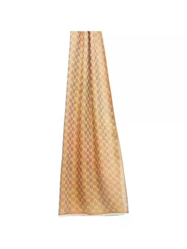 Max Mara Monogram Scarf - Brown